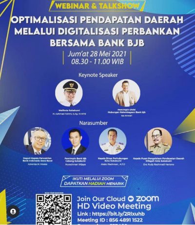 Webinar “Optimalisasi Pendapatan Daerah melalui Digitalisasi Perbankan” Digelar Bank Bjb Cabang ...